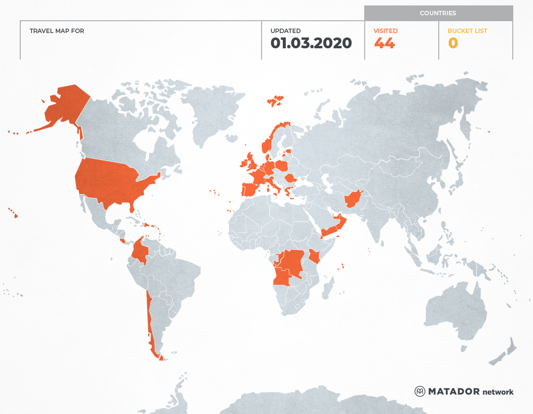 Sousa’s Travel Map – Matador Network