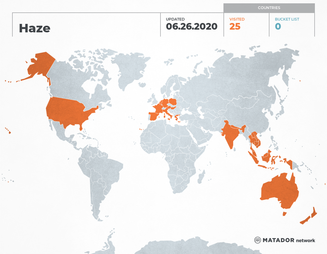 Haze’s Travel Map – Matador Network