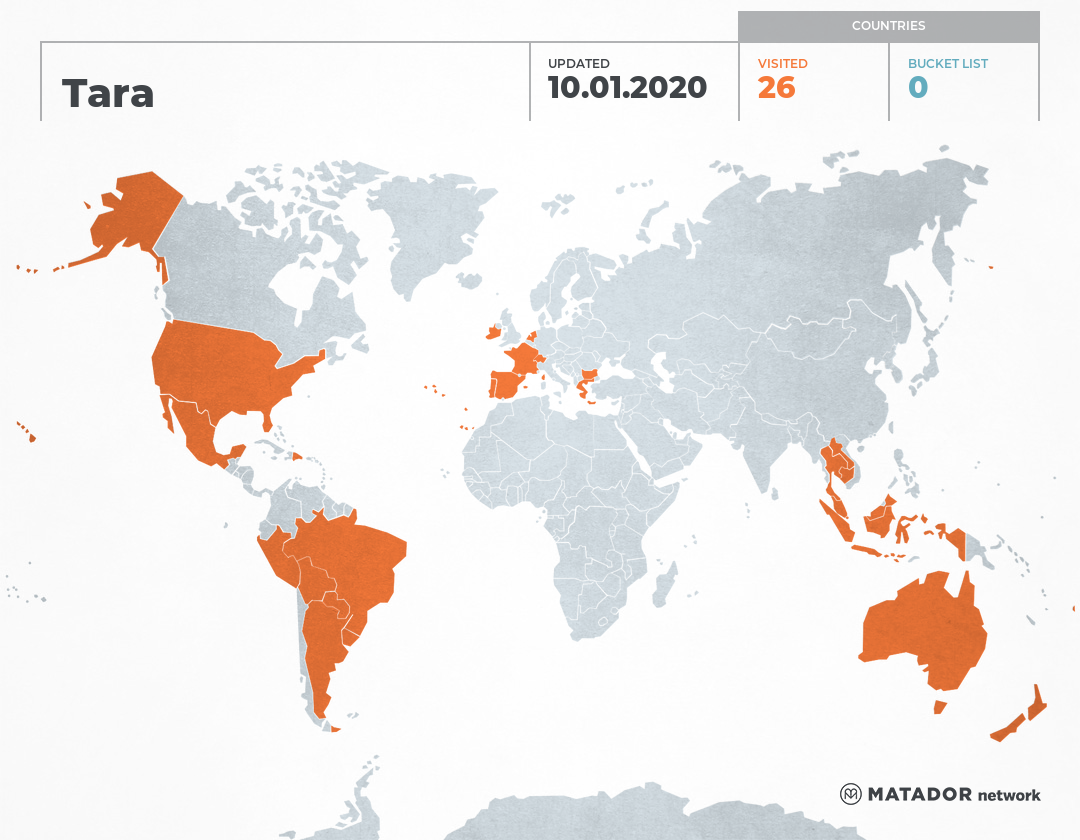 Tara’s Travel Map – Matador Network