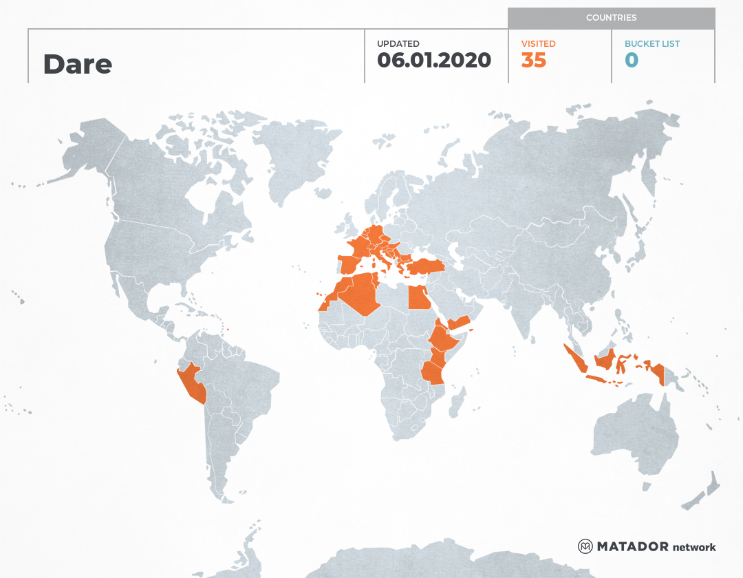 Dare’s Travel Map – Matador Network