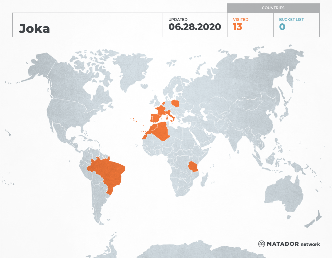 Joka’s Travel Map – Matador Network