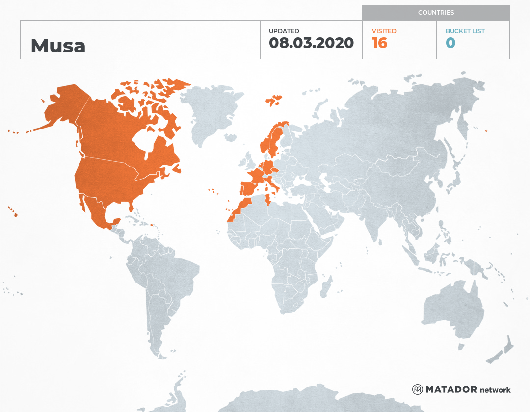 Musa’s Travel Map – Matador Network
