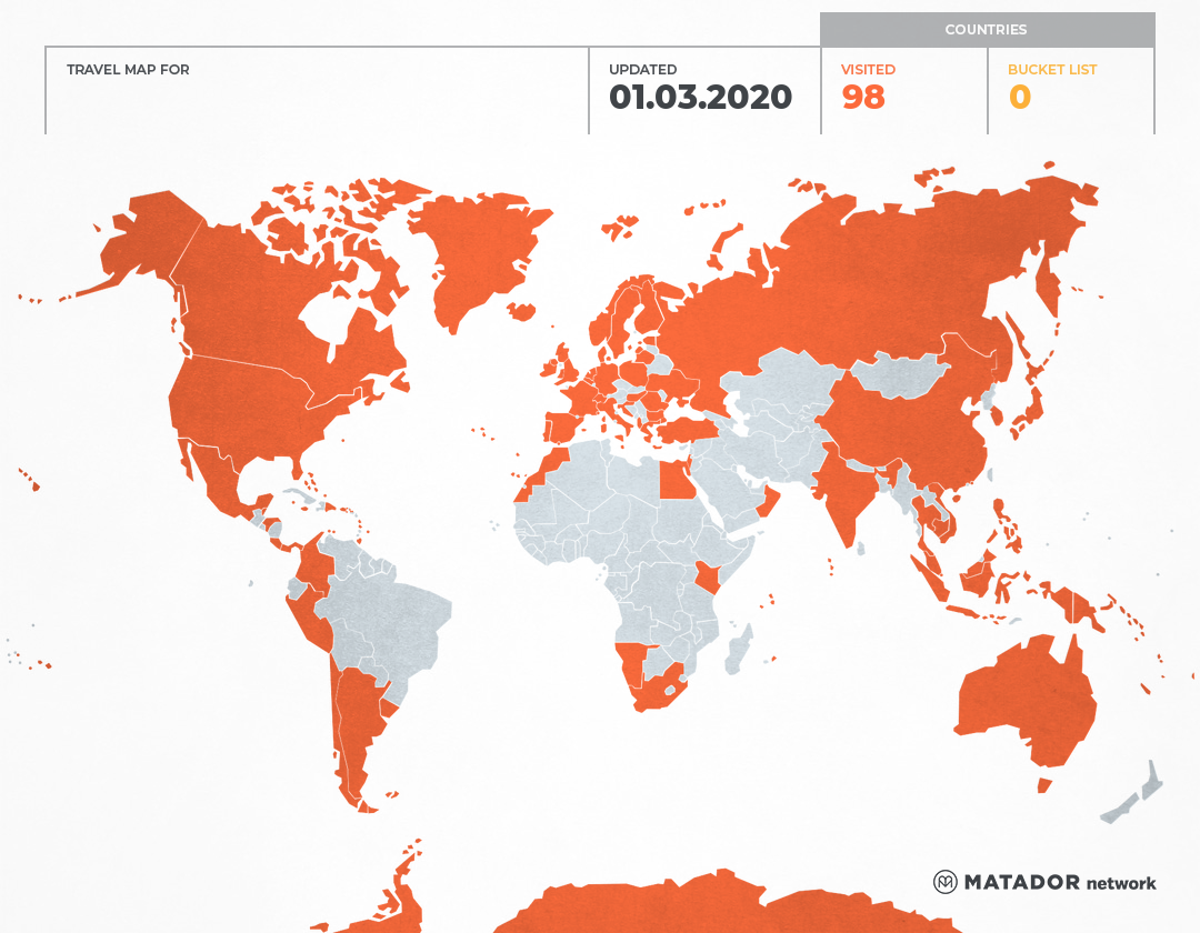 Costica Matei’s Travel Map – Matador Network