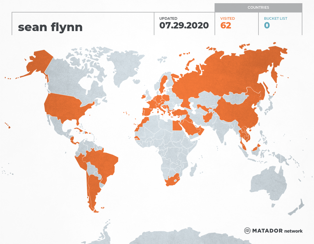 Sean Flynn’s Travel Map – Matador Network