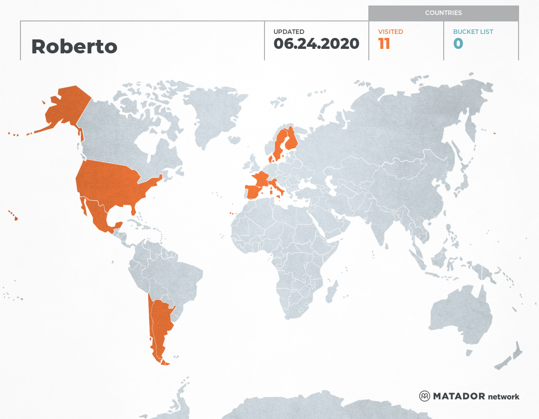 Roberto’s Travel Map – Matador Network