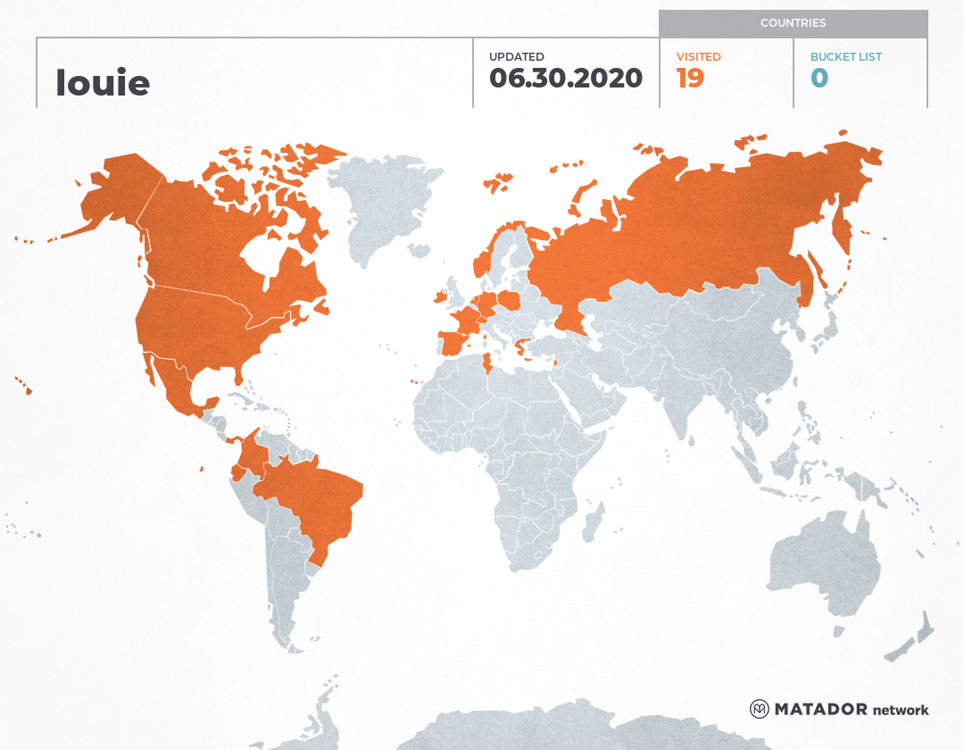 Louie’s Travel Map – Matador Network