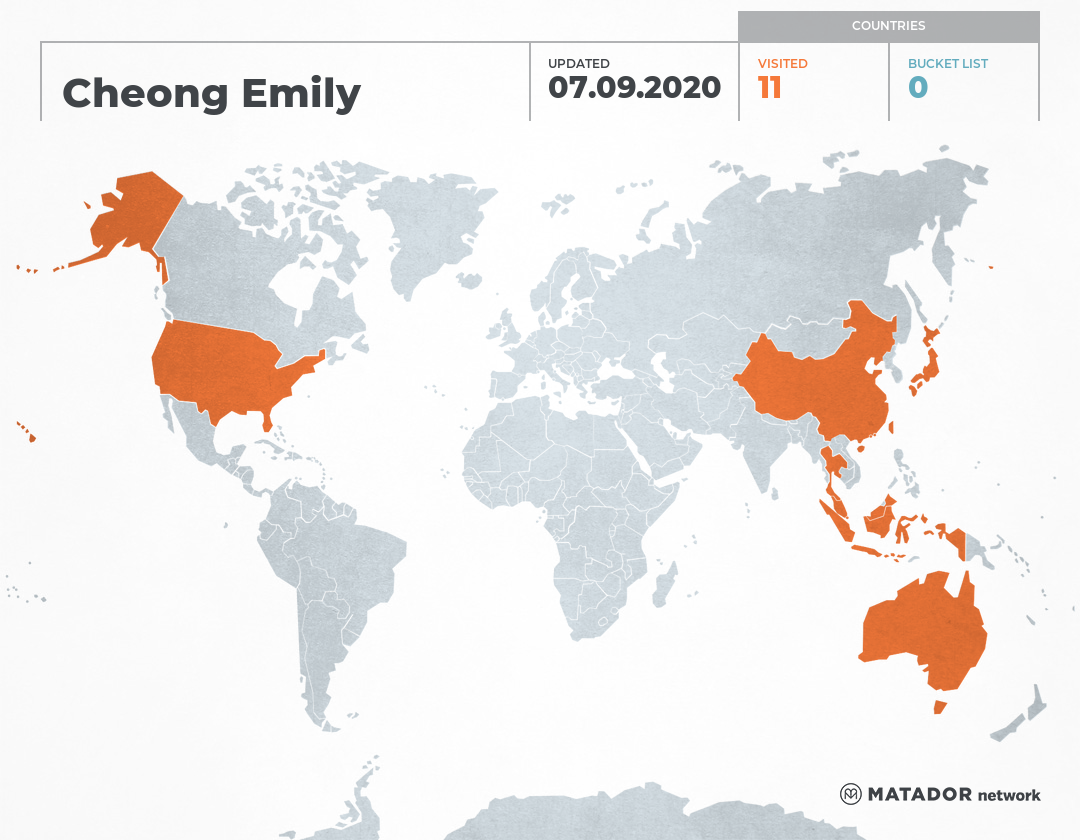 Cheong Emily’s Travel Map – Matador Network