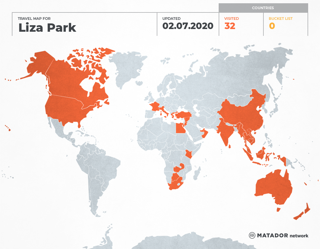 Liza Park’s Travel Map – Matador Network