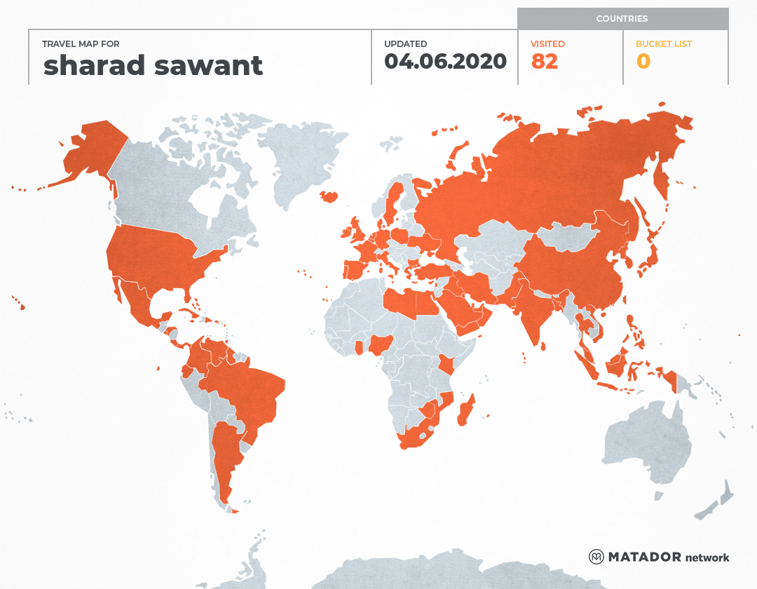Sharad Sawant’s Travel Map – Matador Network