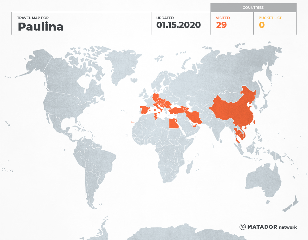 Paulina’s Travel Map – Matador Network