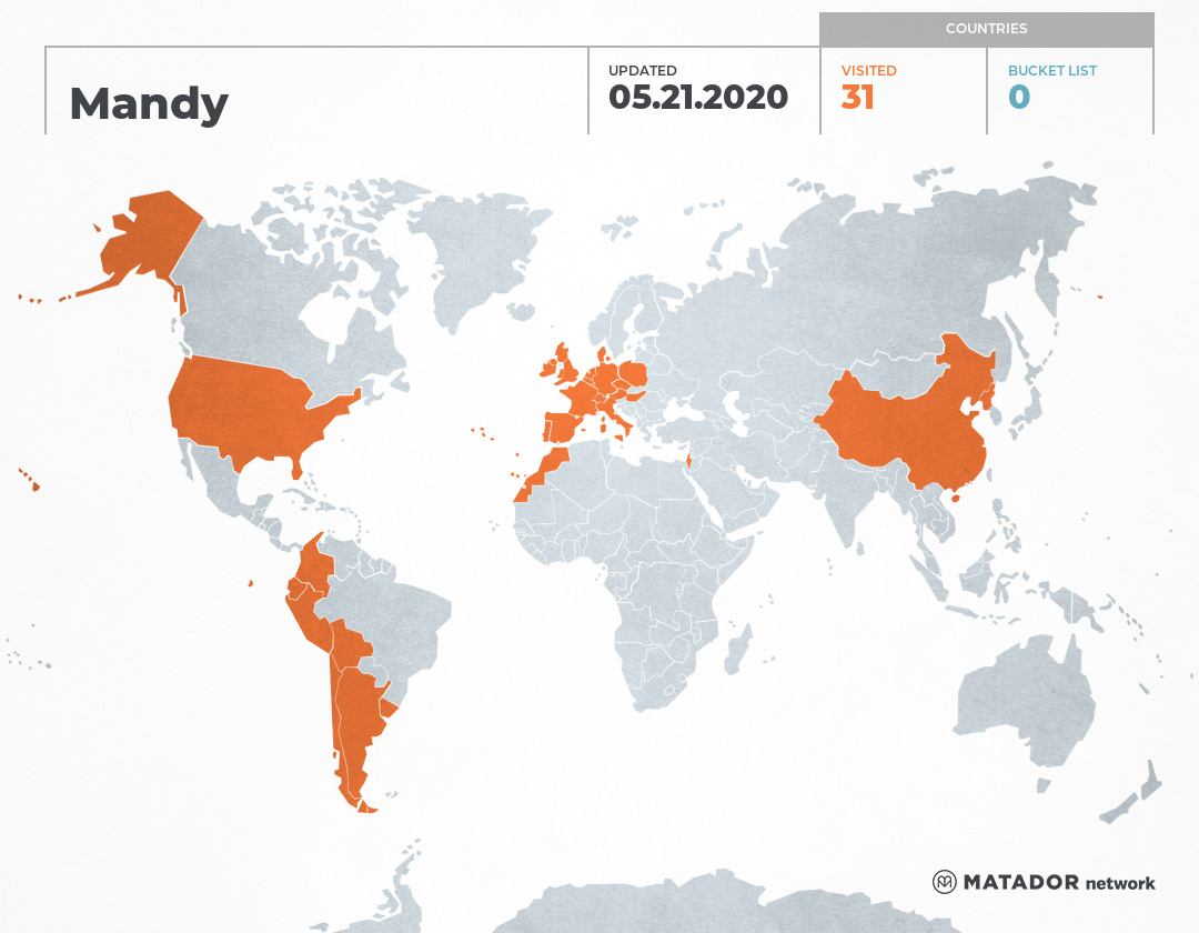 Mandy’s Travel Map – Matador Network