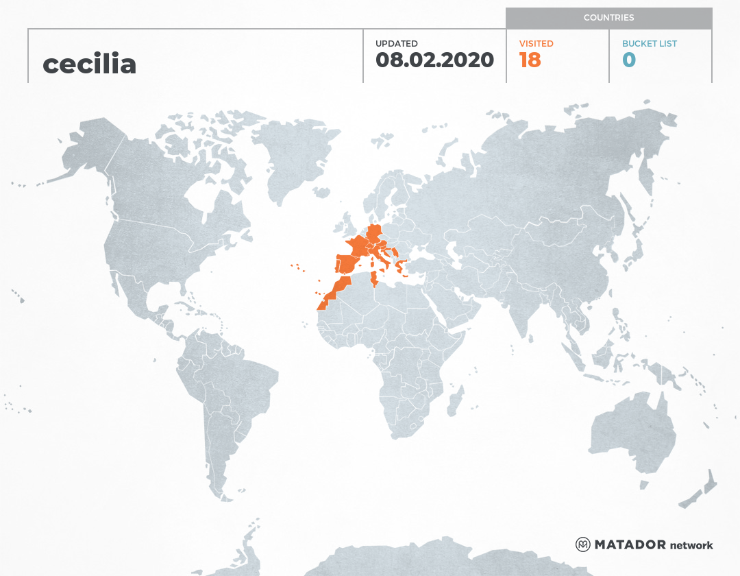 Cecilia’s Travel Map – Matador Network