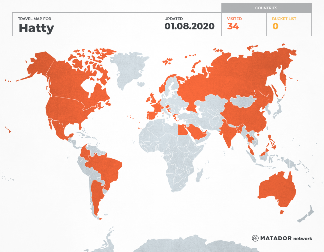 Hatty’s Travel Map – Matador Network