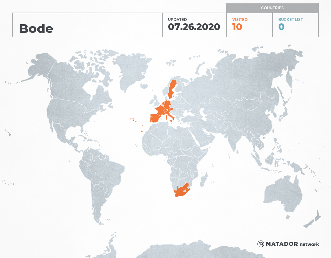Bode’s Travel Map – Matador Network