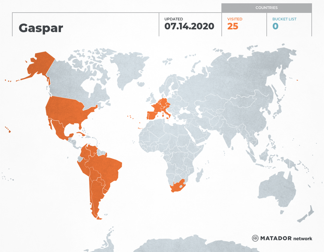 Gaspar’s Travel Map – Matador Network