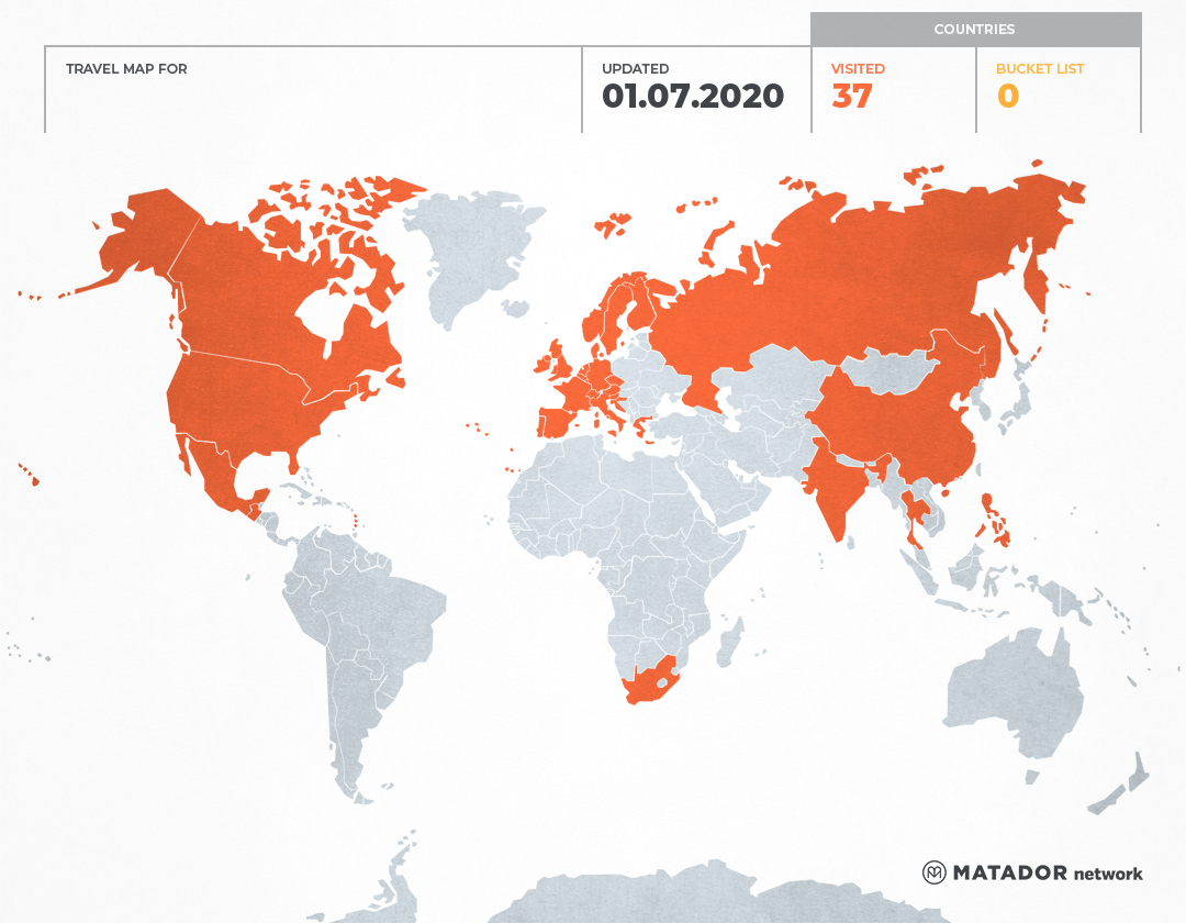 Frank’s Travel Map – Matador Network