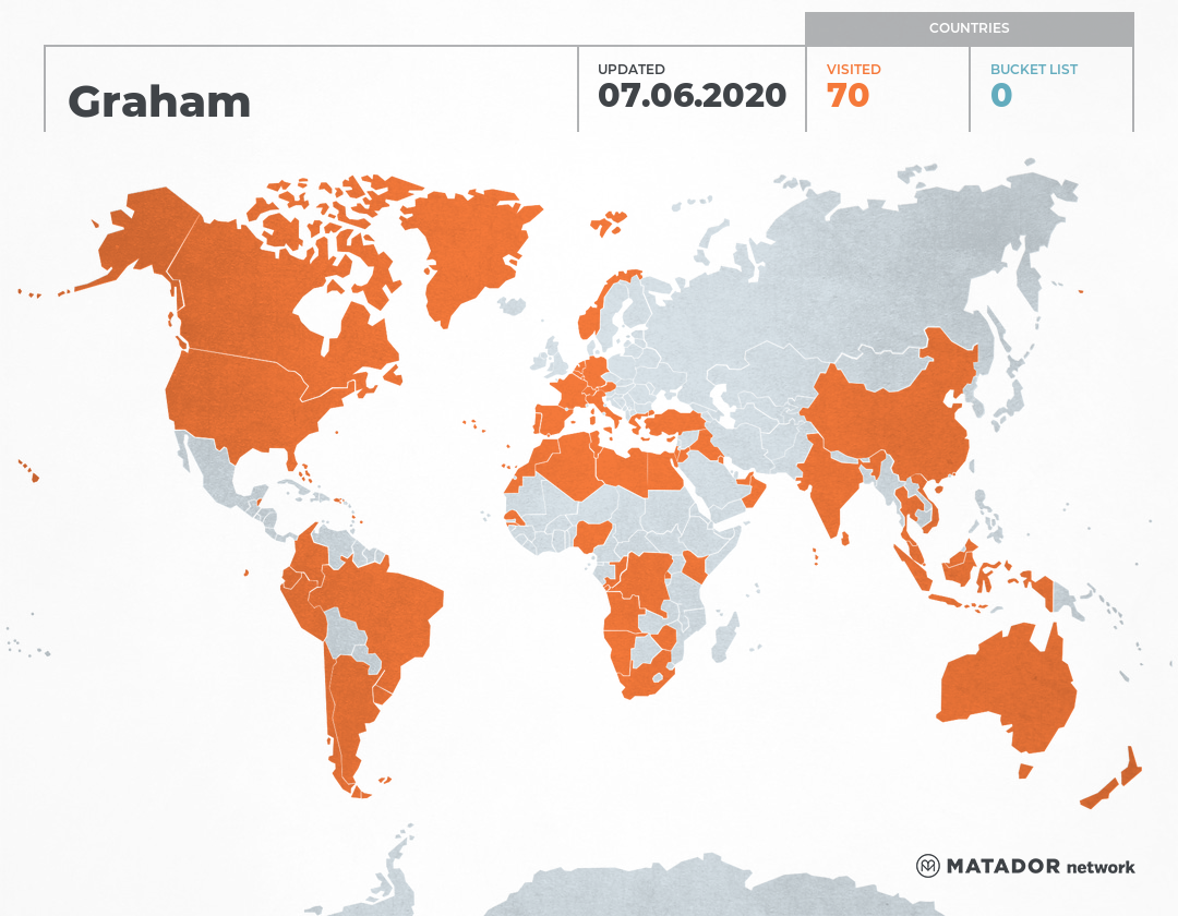 Graham’s Travel Map – Matador Network