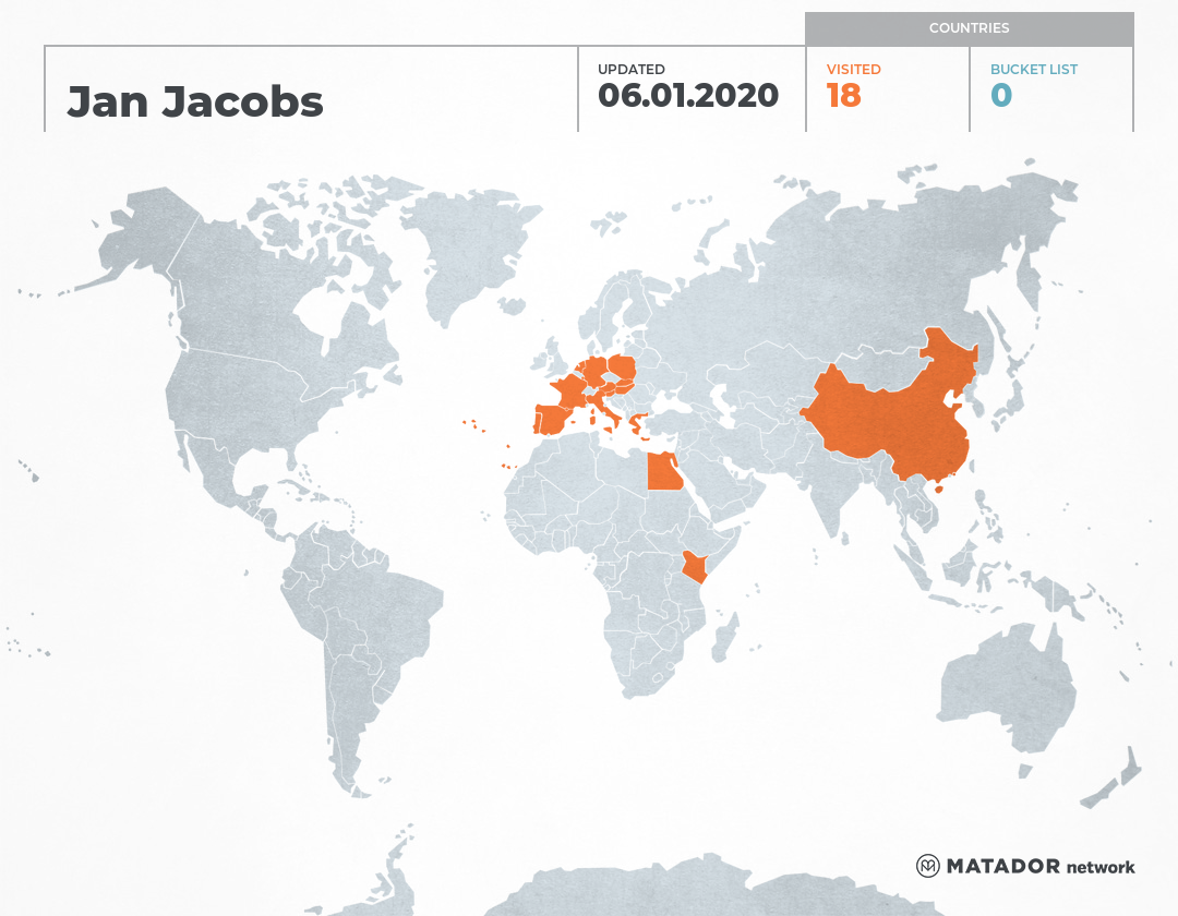 Jan Jacobs’s Travel Map – Matador Network