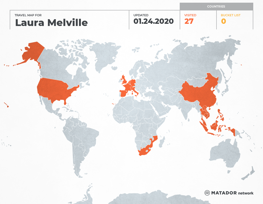 Laura Melville’s Travel Map – Matador Network