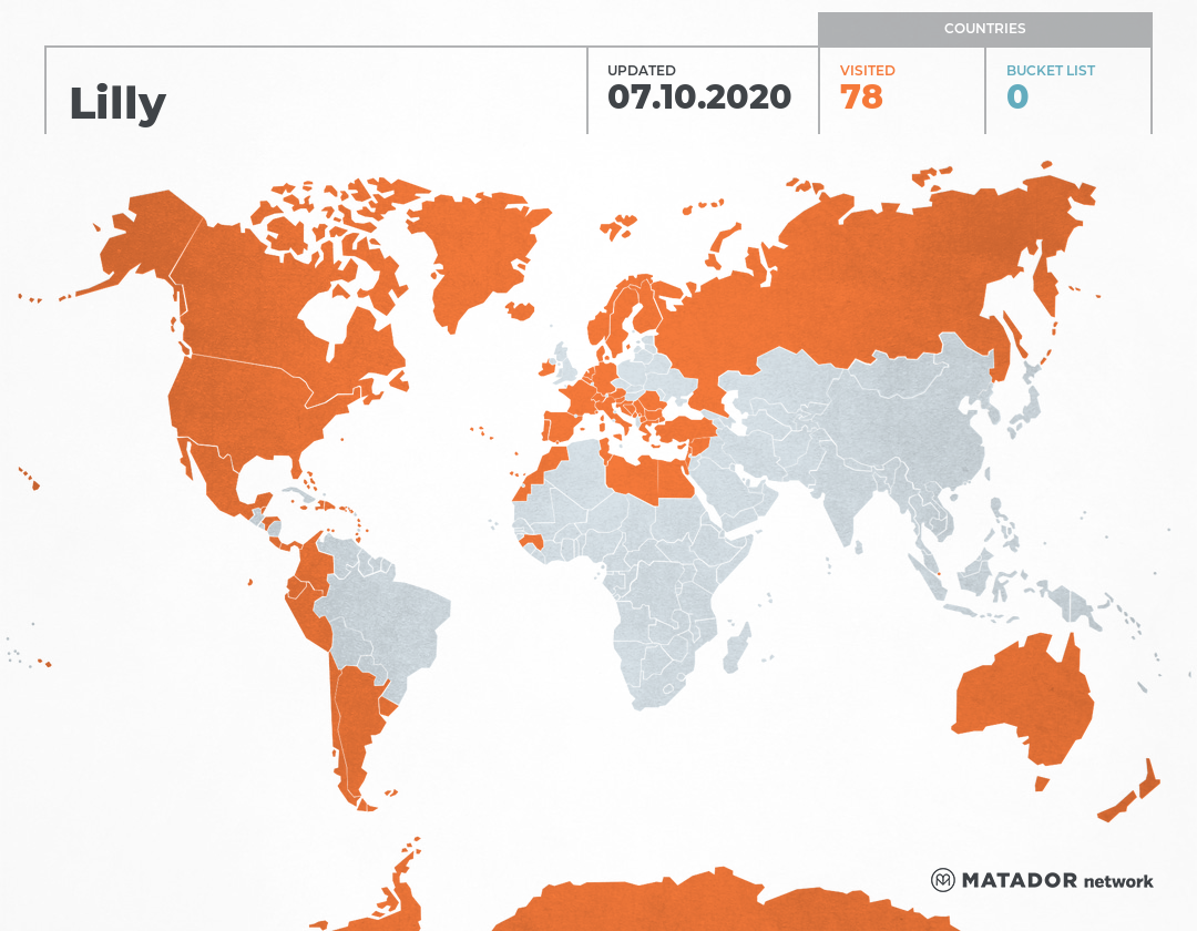 Lilly’s Travel Map – Matador Network