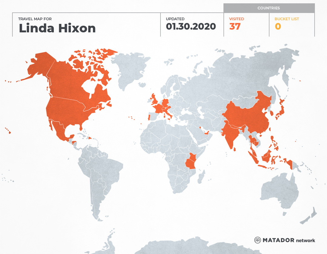 Linda Hixon’s Travel Map – Matador Network