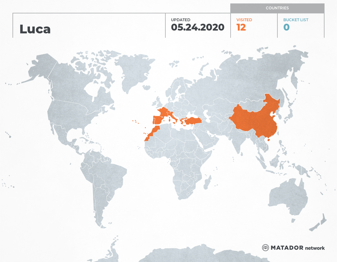 Luca’s Travel Map – Matador Network