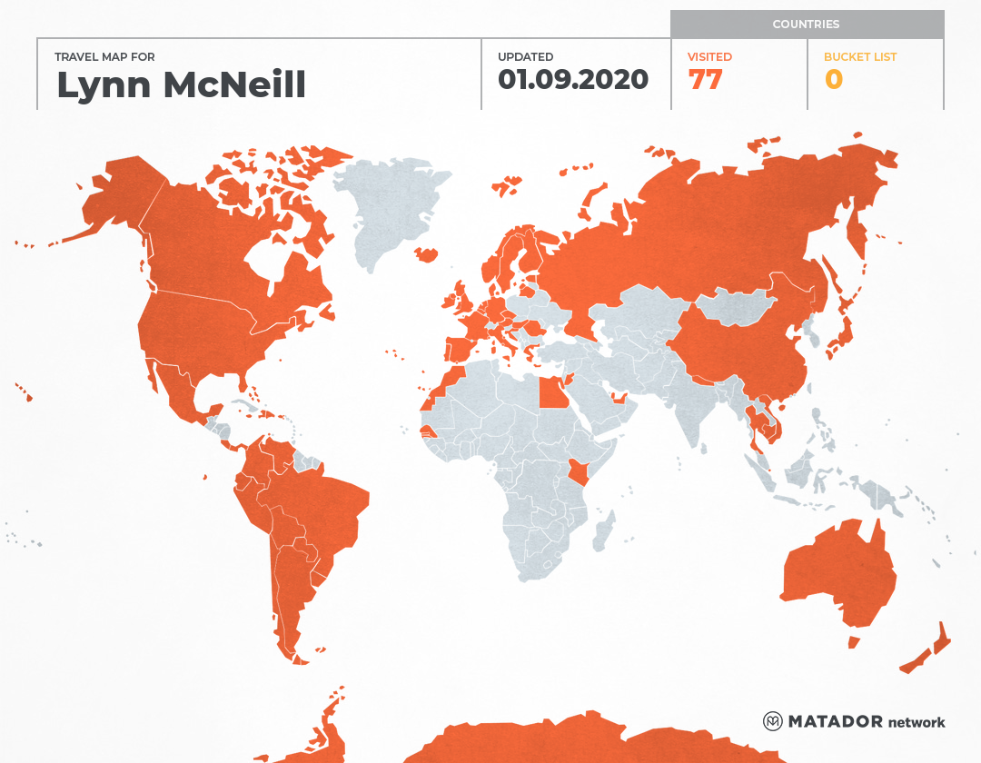 Lynn McNeill’s Travel Map – Matador Network