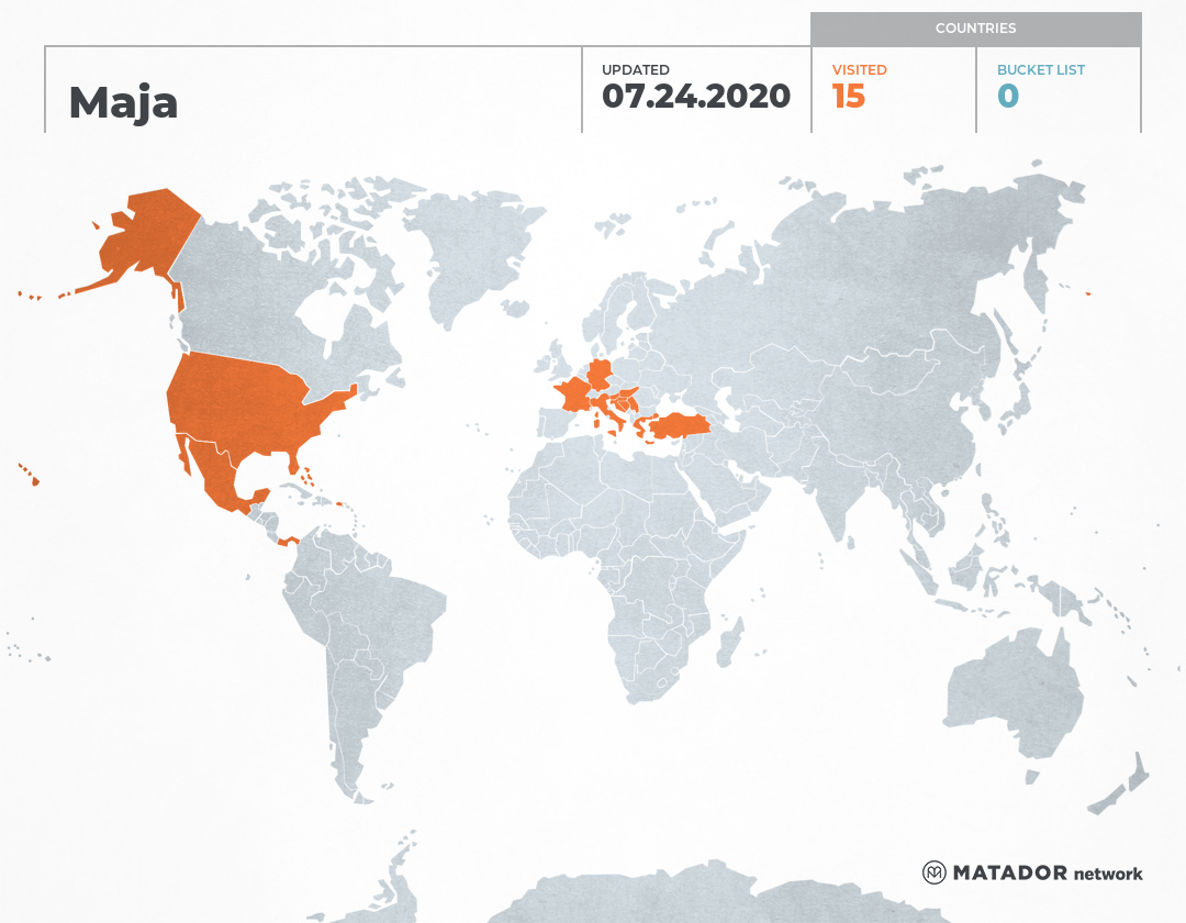 Maja’s Travel Map – Matador Network