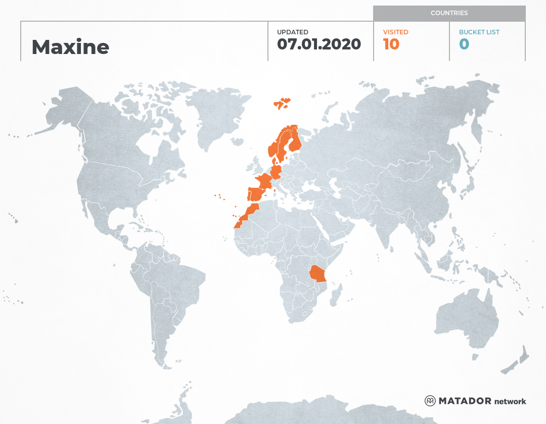 Maxine’s Travel Map – Matador Network