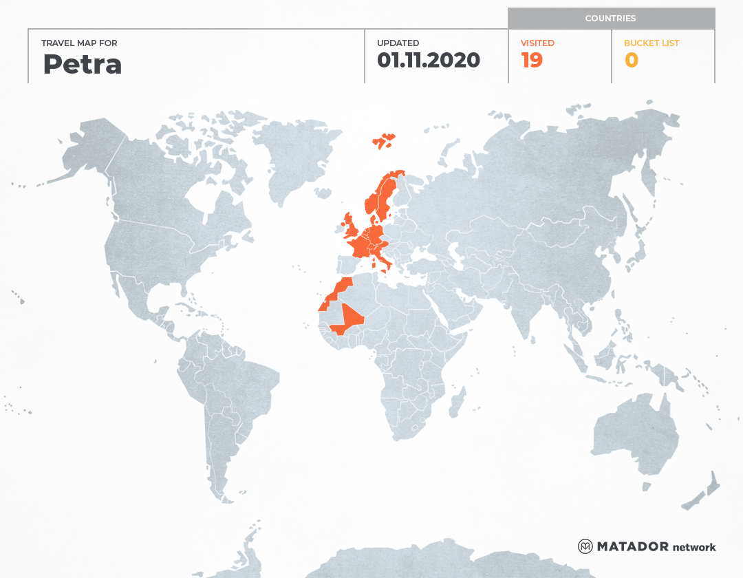 Petra’s Travel Map – Matador Network
