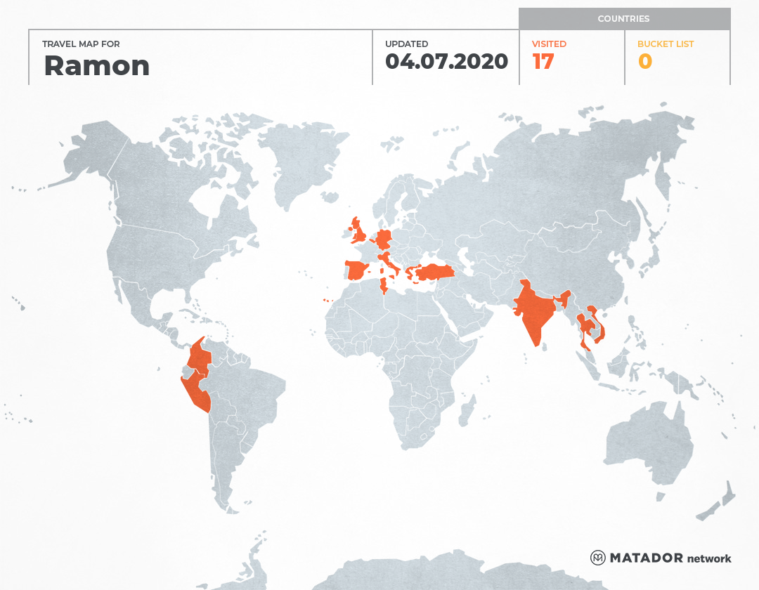 Ramon’s Travel Map – Matador Network