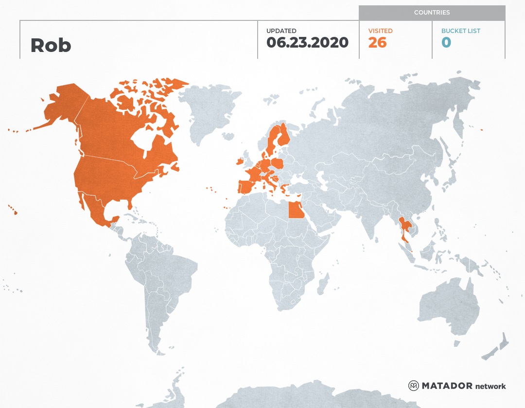 Rob’s Travel Map – Matador Network