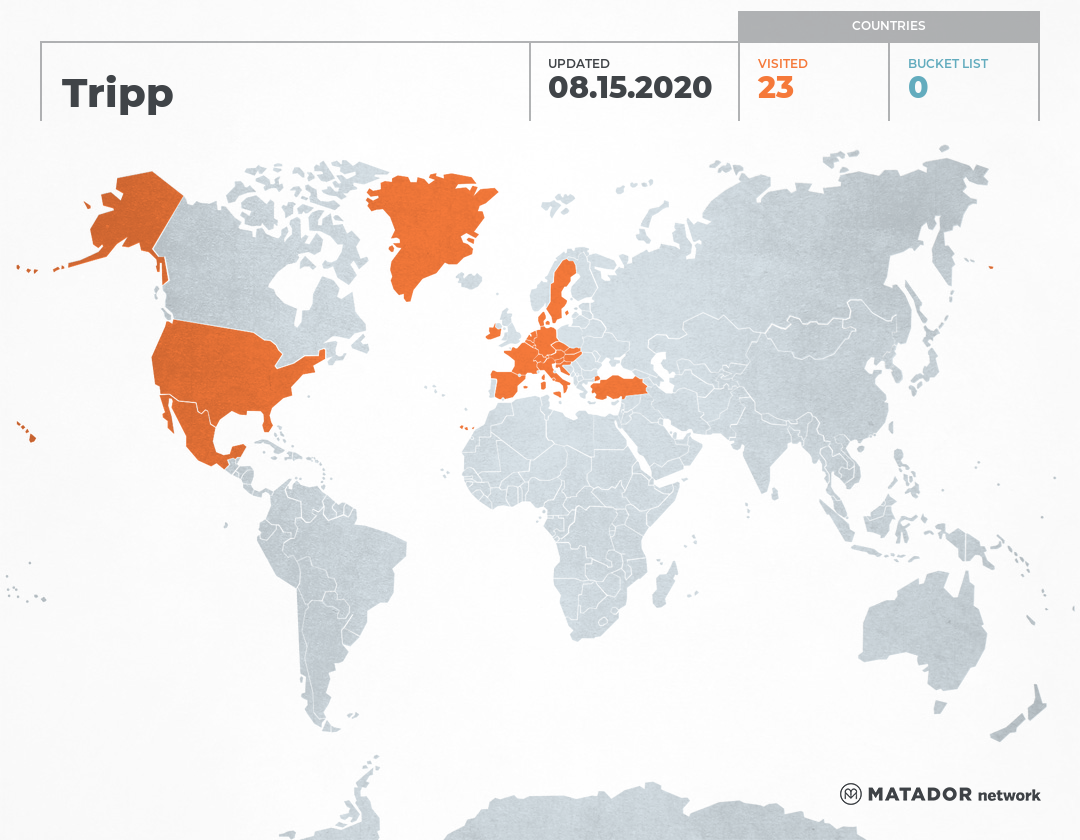 Tripp’s Travel Map – Matador Network