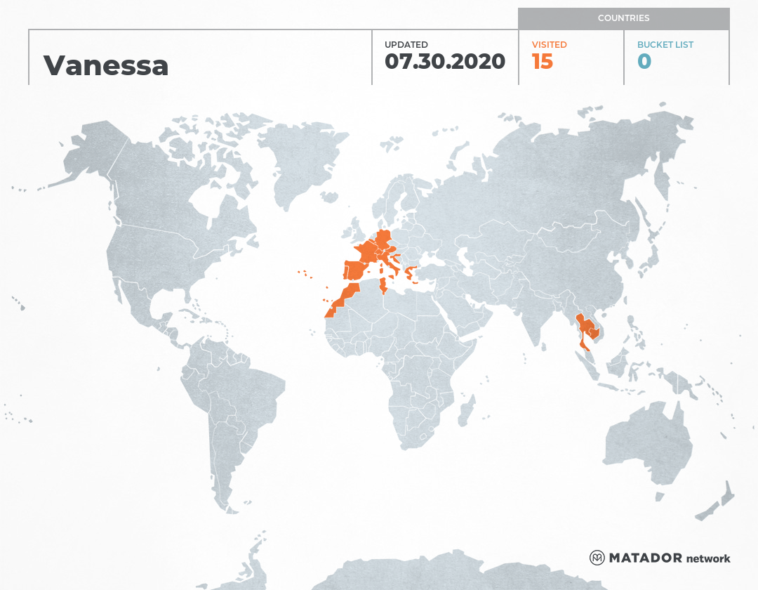 Vanessa’s Travel Map – Matador Network