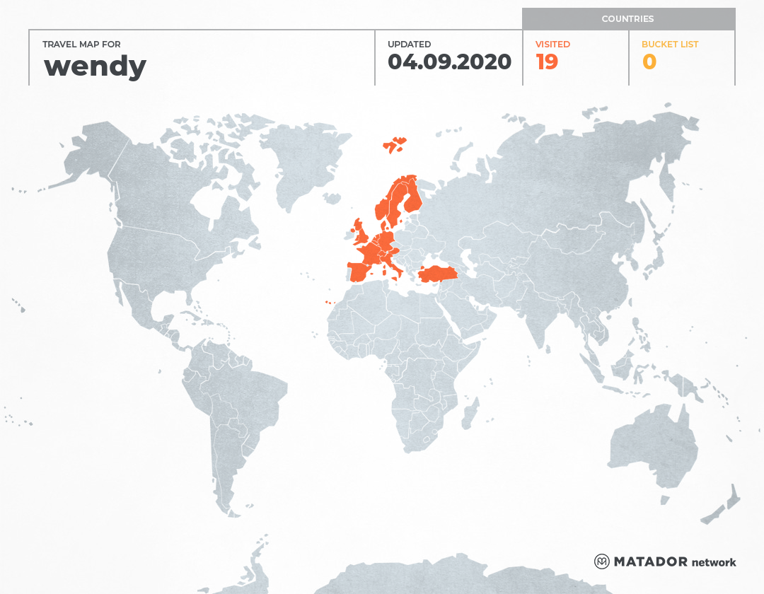 Wendy’s Travel Map – Matador Network