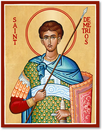 Men Saint Icons: St. Demetrios Icon | Monastery Icons