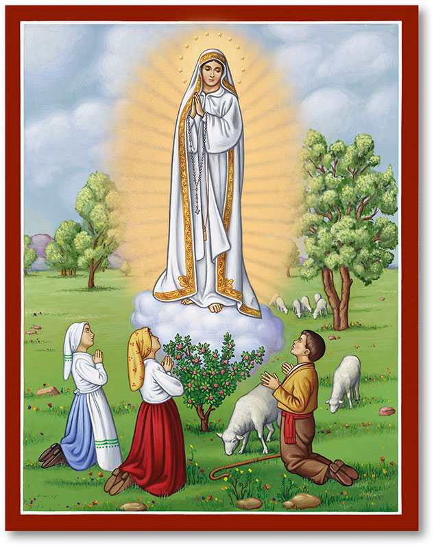Blessed Virgin Mary Icons: Our Lady of Fatima Icon | Monastery Icons