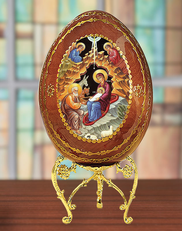 Icon Gifts: Nativity Icon Egg | Monastery Icons