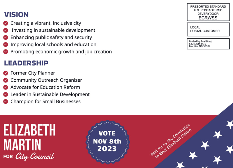 Political Postcard Templates | MyCreativeShop