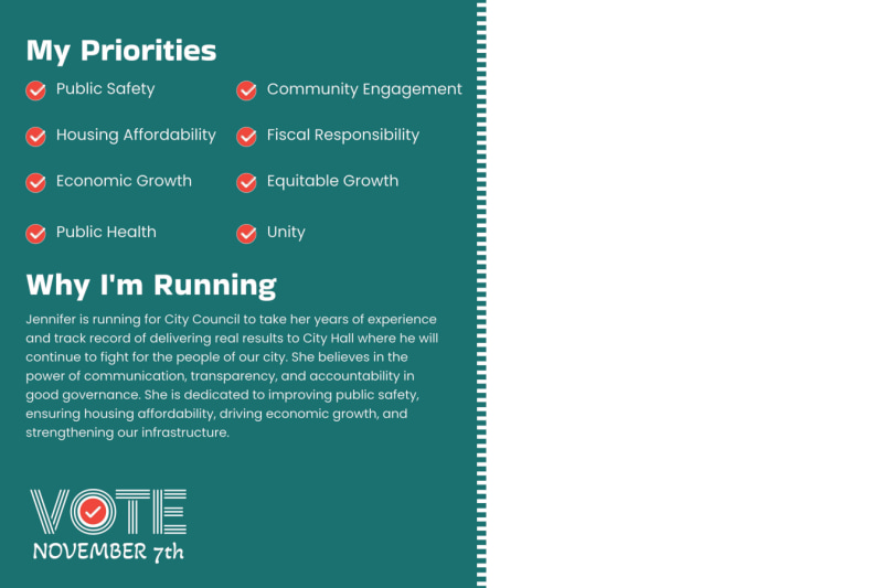 Political Postcard Templates | MyCreativeShop