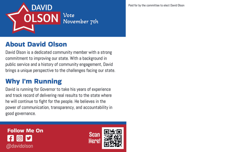 Political Postcard Templates | MyCreativeShop