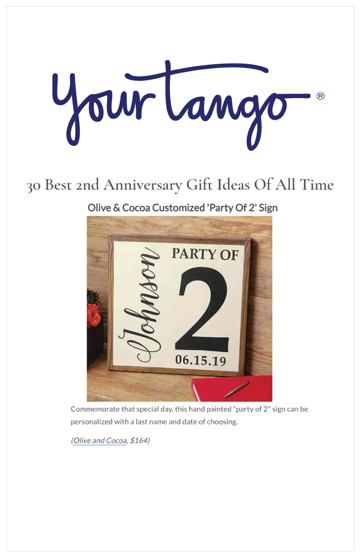 As Seen In YourTango - May 25, 2019: Olive & Cocoa