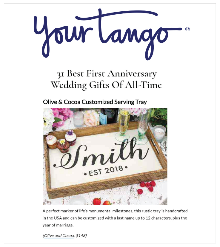 As Seen In YourTango - July 2019: Olive & Cocoa