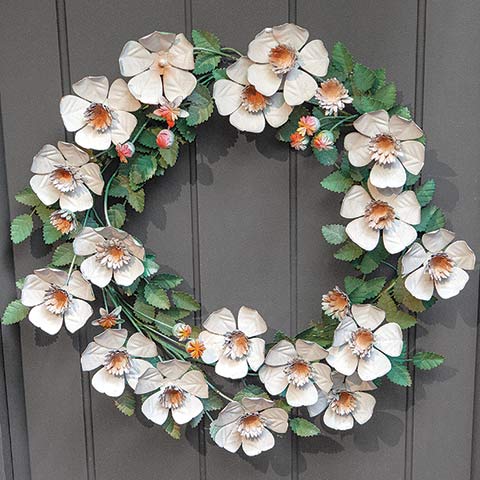 Savannah Metal Wreath: Olive & Cocoa
