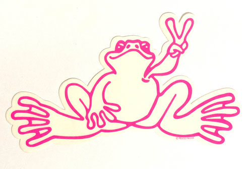 Stickers: Peace Frogs