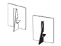 Lineco Single Wing Self Adhesive Easel Backs
