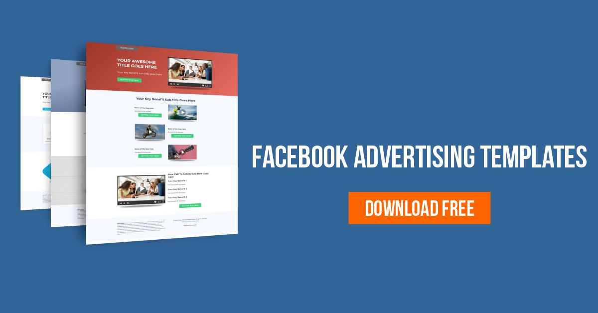 FREE Facebook Advertising Landing Page Template