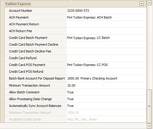 Tuition Express – Manual Setup