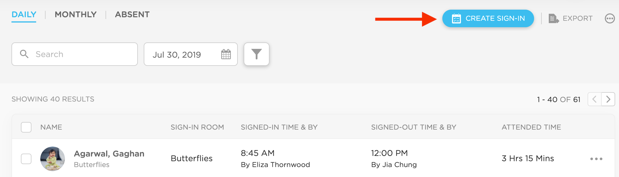 Add, Delete, or Edit a Sign In-Out Record (Website)