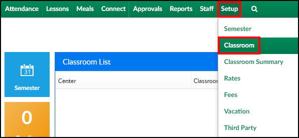 Room/Program - (View Semester), Plan Options